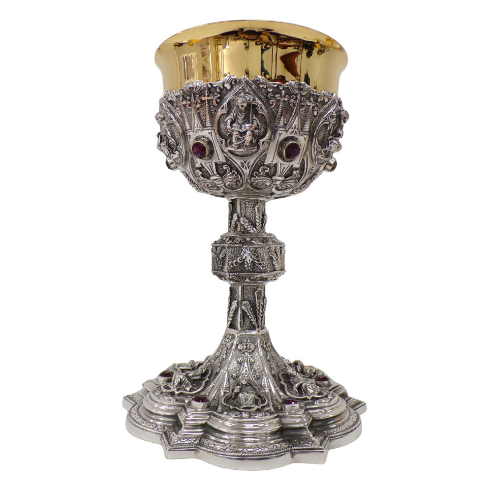 7" High Two Tone Twelve Apostles Chalice – F.A. Dumont Church Supplies
