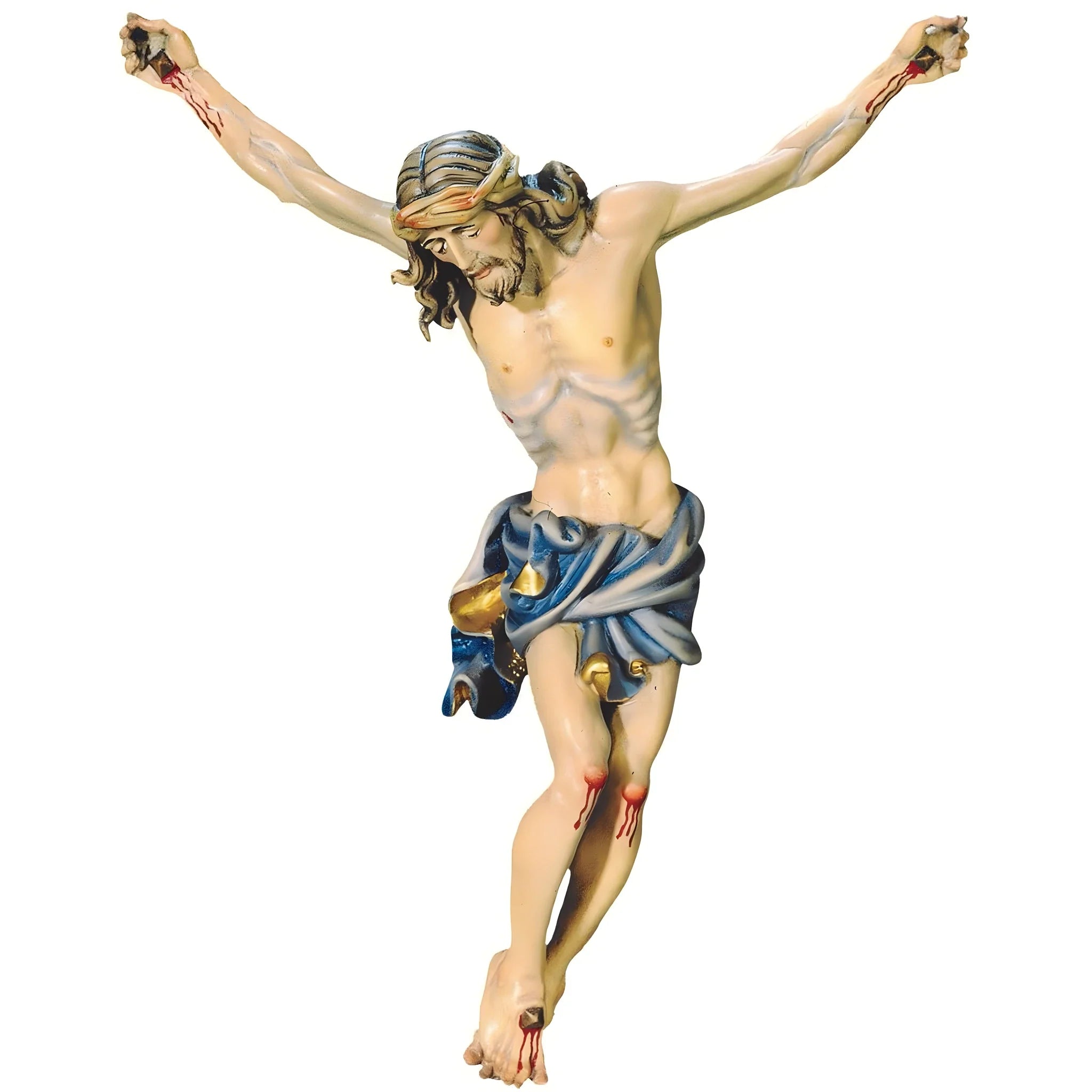 Hand Carved Baroque Corpus of Christ in Val Gardena Wood – F.A. Dumont ...