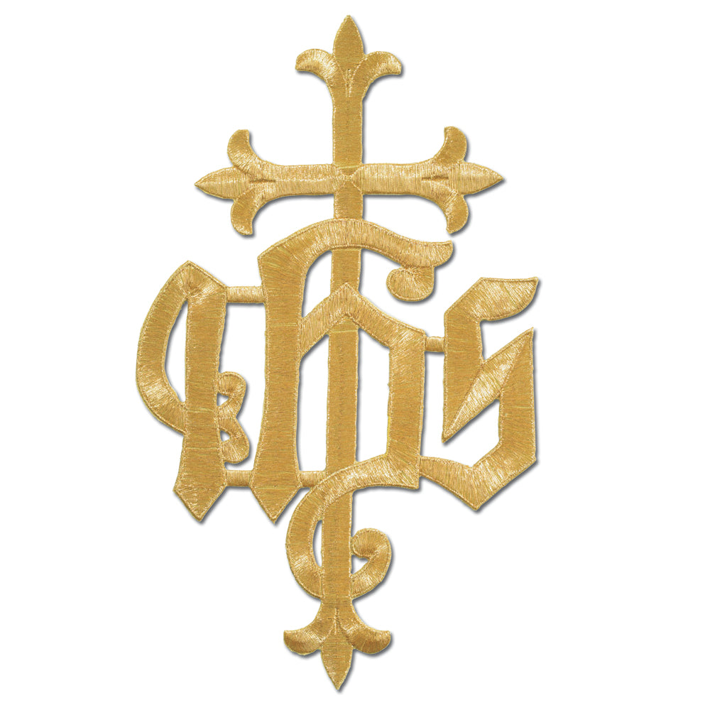 Cross with IHS Applique – F.A. Dumont Church Supplies