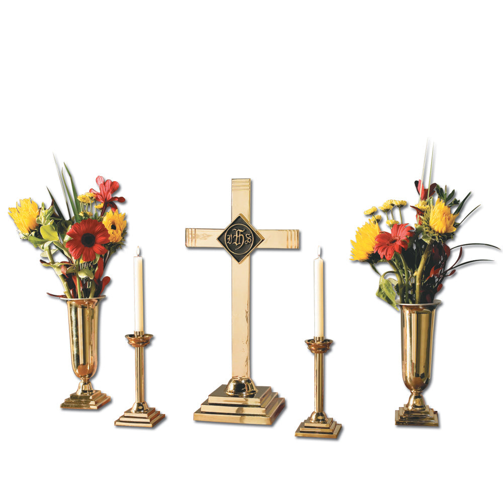 IHS Design Altar Set – F.A. Dumont Church Supplies